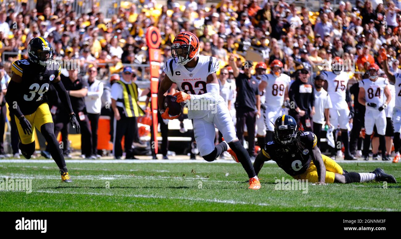 September 26th, 2021: Tyler Boyd #83 during the Pittsburgh Steelers vs ...