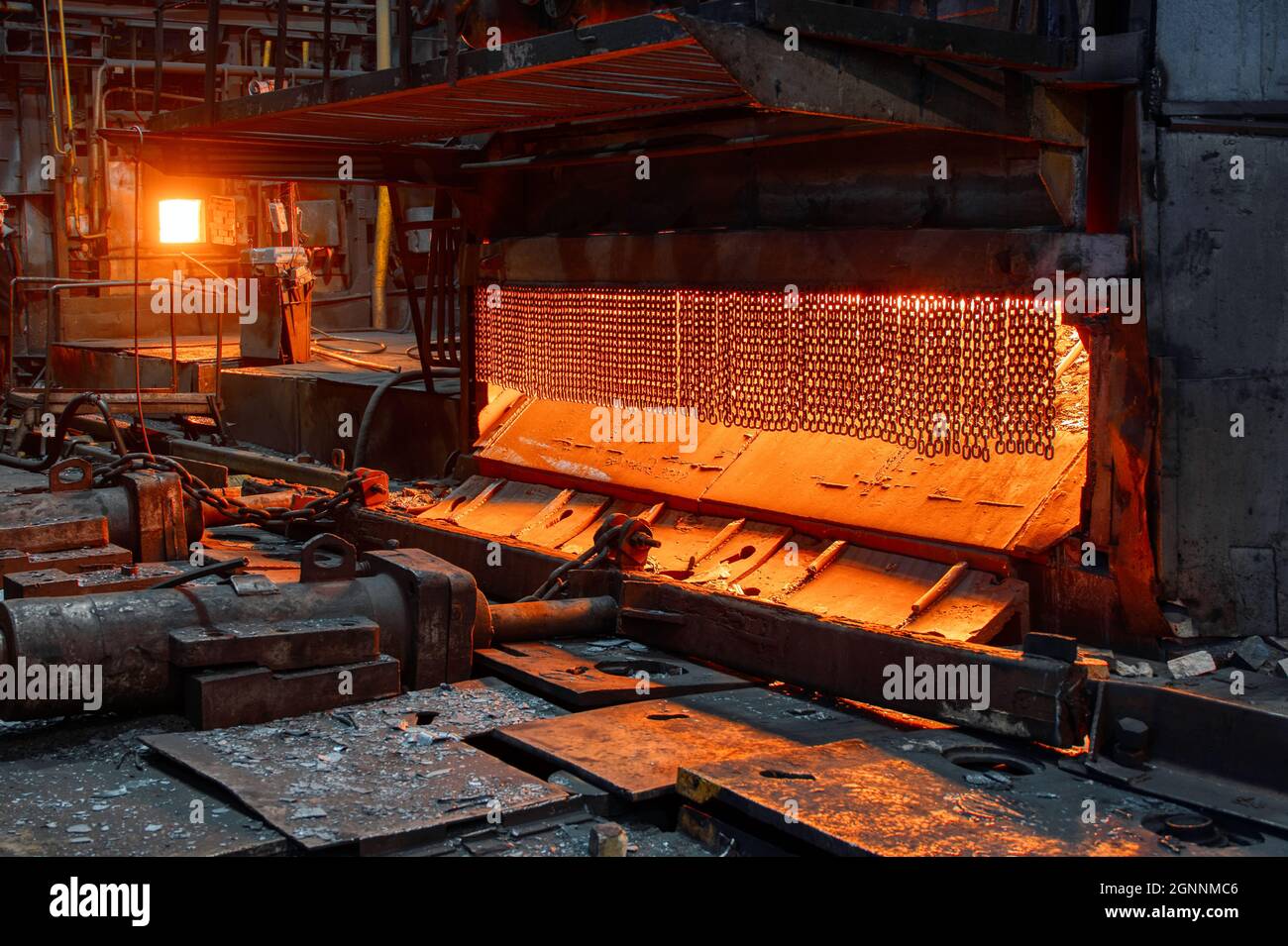 Metallurgical furnace for heating steel ingots Stock Photo - Alamy