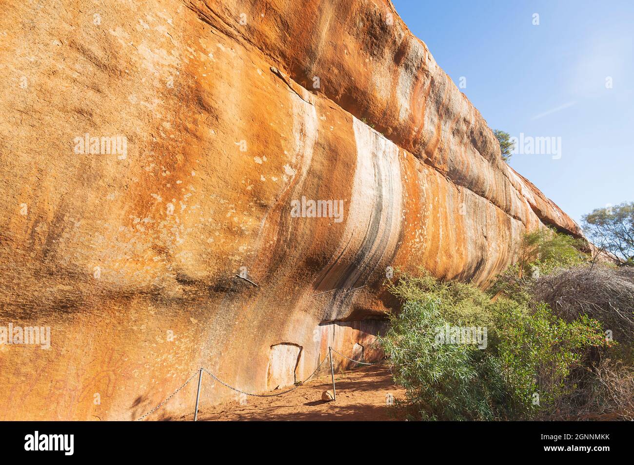 View of Walga Rock (Walganha), the second largest monolith in Australia ...