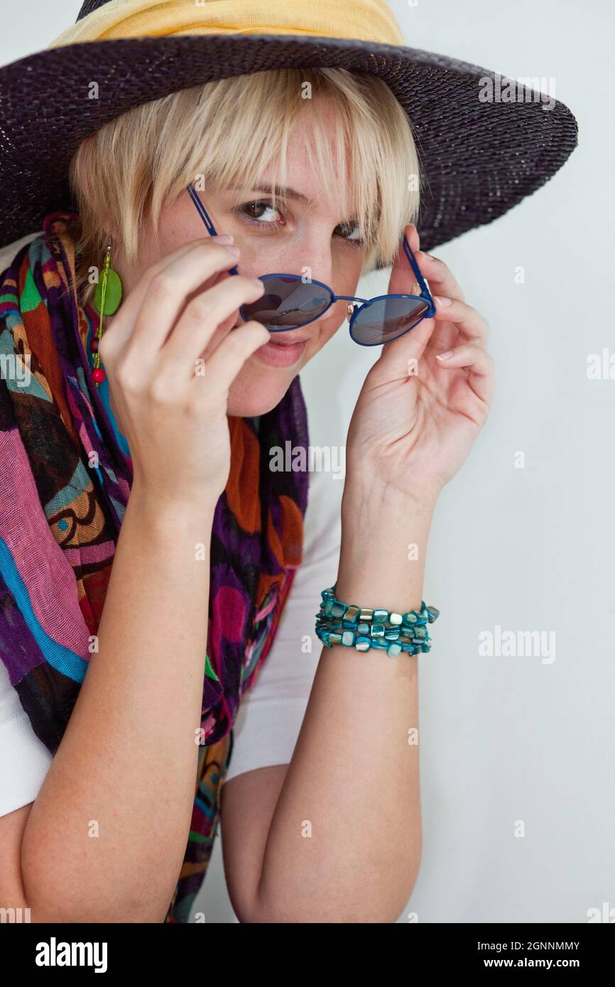 Young model portrait with hat, Los Angles, CA MR - Model Released Stock ...