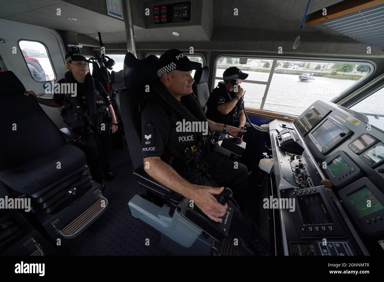Ministry of Defence Police Marine Unit on board the Lismore whilst ...