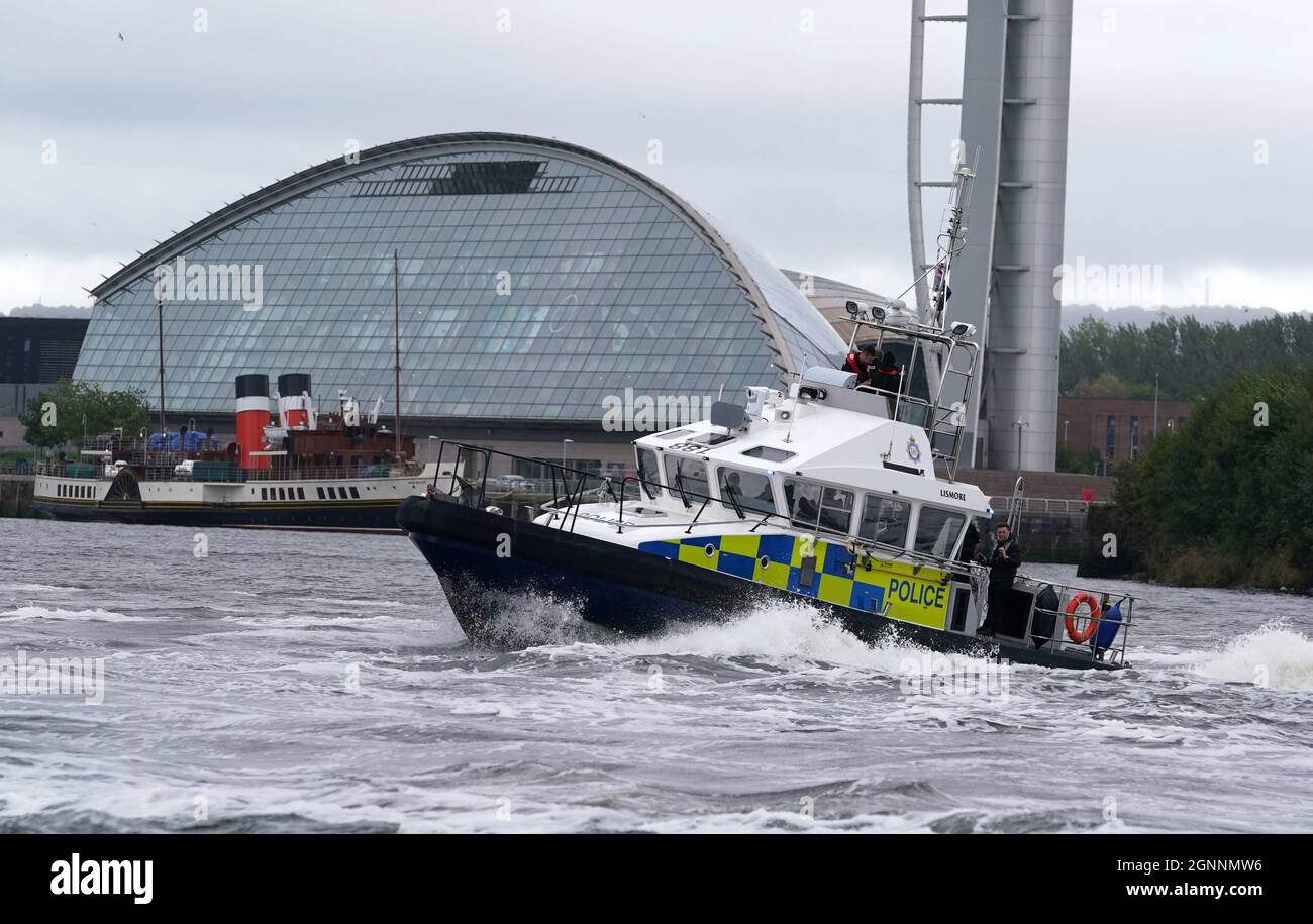 The Ministry of Defence Police Marine Unit demonstrate maneuvers on the ...
