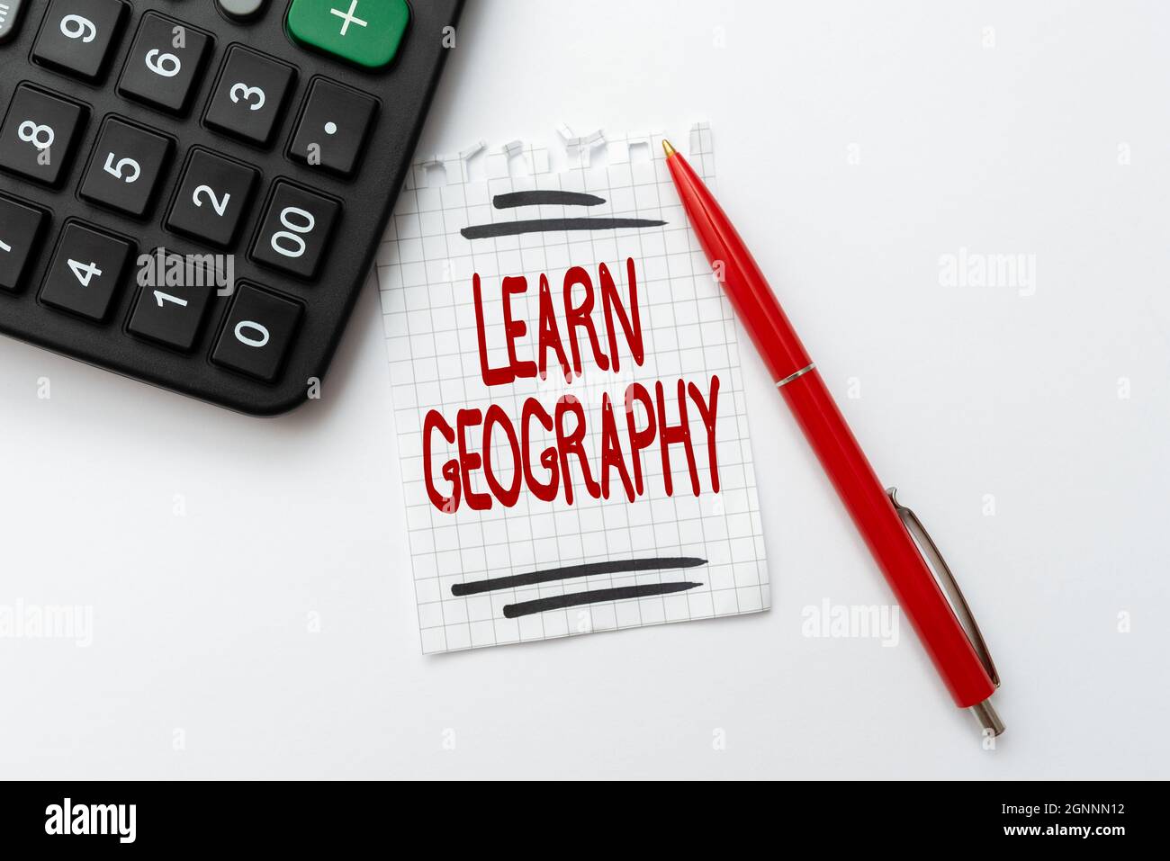 Inspiration showing sign Learn Geography. Word Written on study of ...