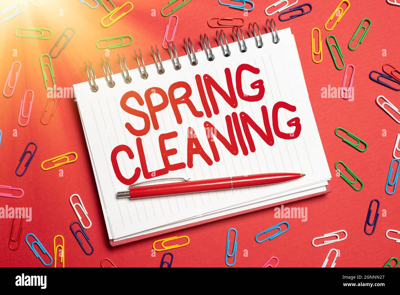 Writing displaying text Spring Cleaning. Word Written on practice of ...