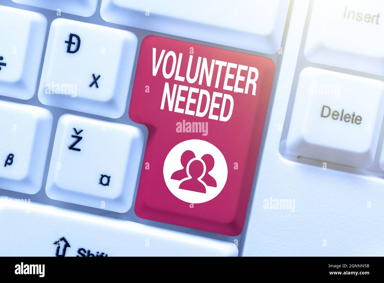 Text sign showing Volunteer Needed. Business approach Looking for ...