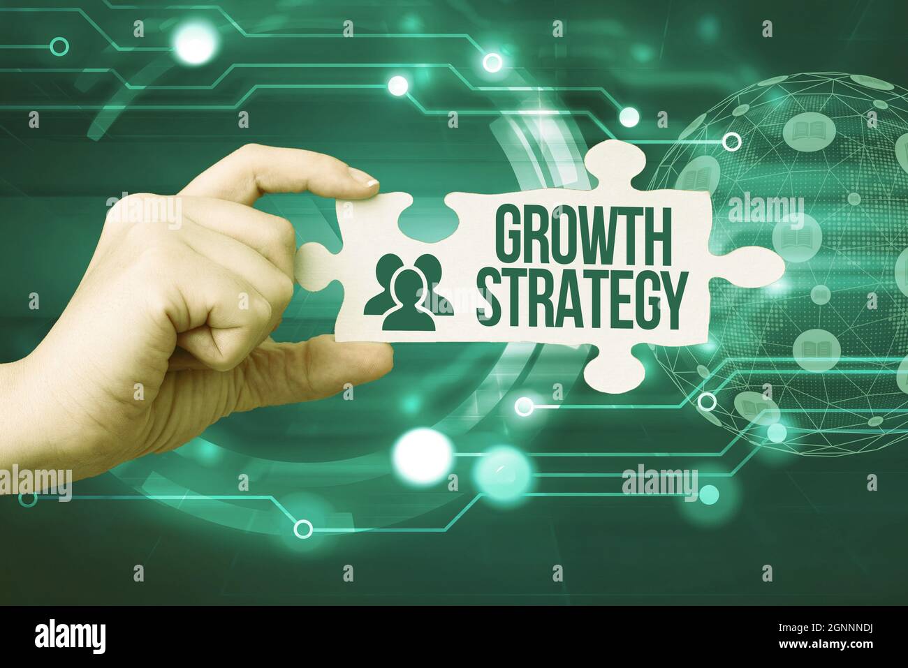 Text showing inspiration Growth Strategy. Business showcase Strategy ...