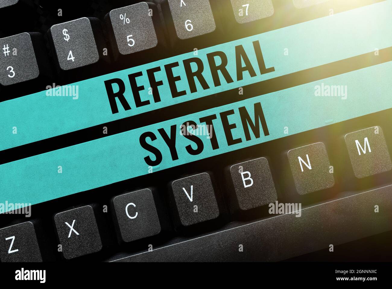 Writing displaying text Referral System. Word for sending own patient ...