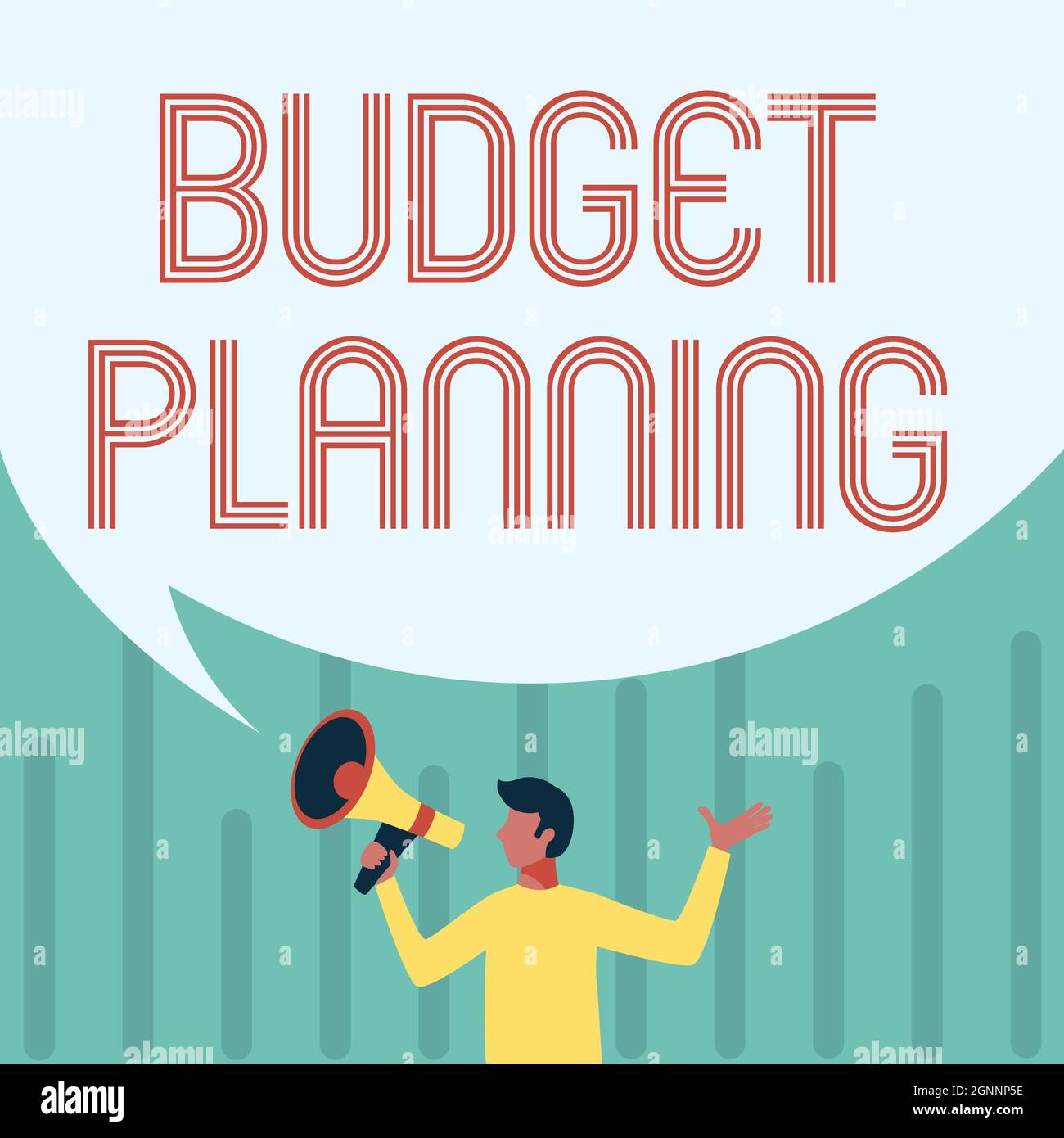 Handwriting text Budget Planning. Word Written on The written ...