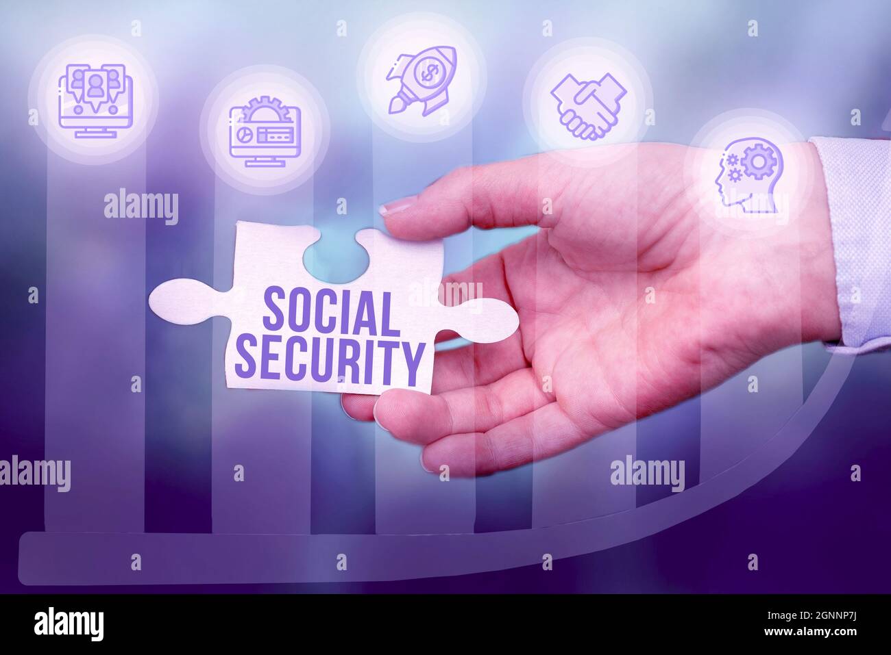 Handwriting text Social Security. Internet Concept assistance from ...