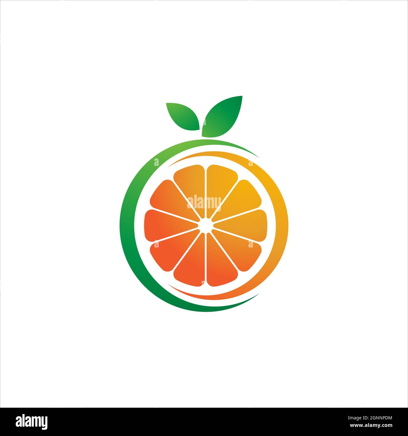 Orange Fresh design Vector icon illustration design Stock Photo - Alamy