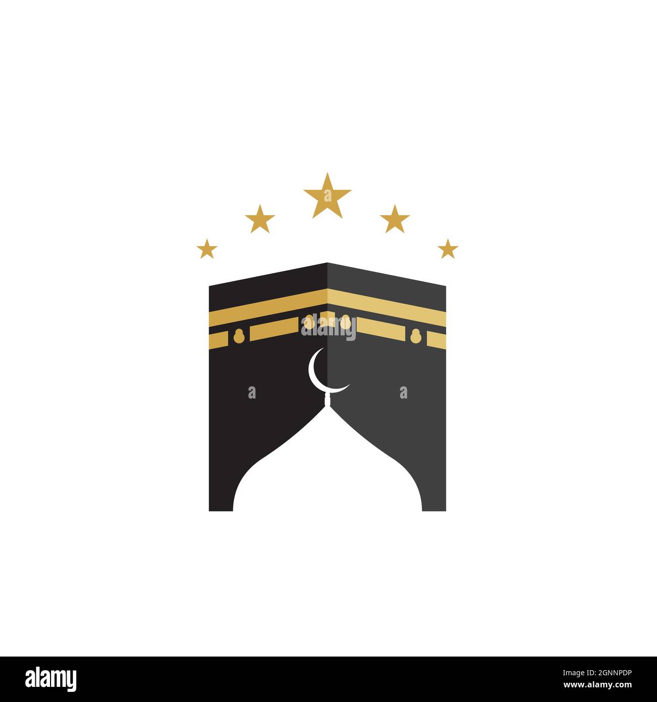 kaaba vector illustration icon design template Stock Photo - Alamy