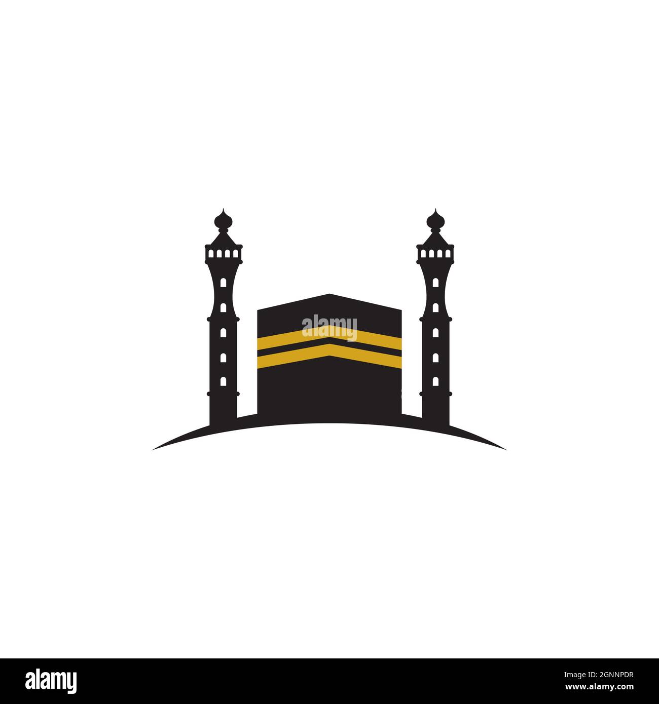 kaaba vector illustration icon design template Stock Photo - Alamy