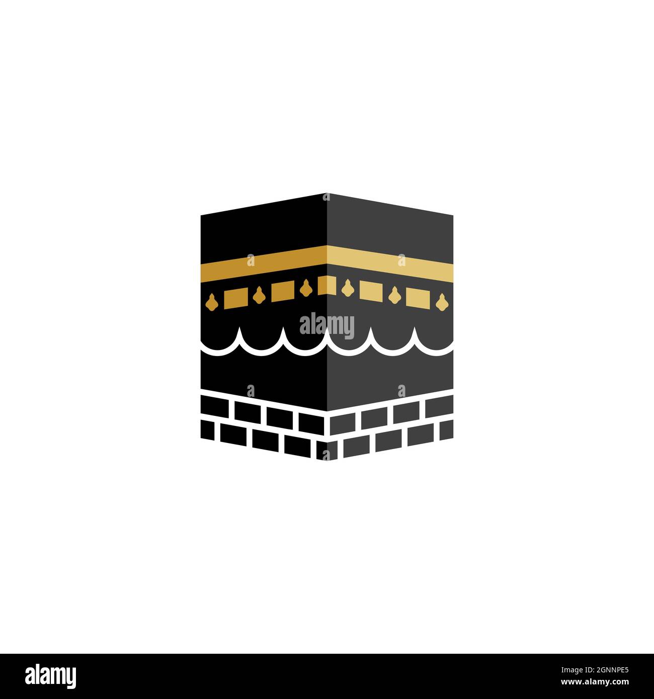 kaaba vector illustration icon design template Stock Photo - Alamy