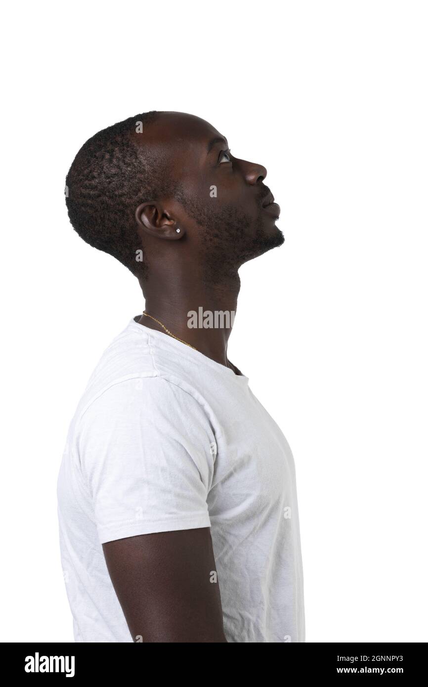 African american boy profile hi-res stock photography and images - Alamy