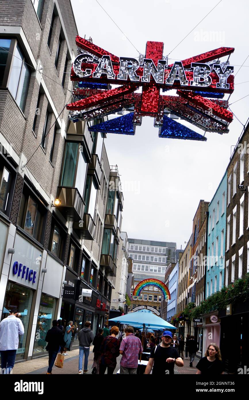 Carnaby Street shopping in London, United Kingdom Stock Photo - Alamy