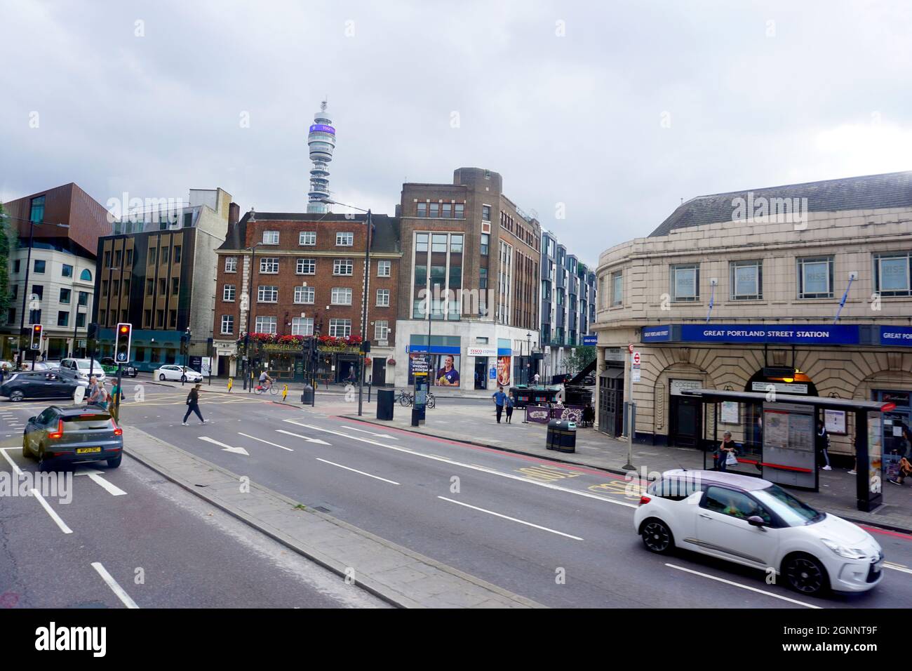 Great Portland Street Underground Station, Marylebone Road, London ...