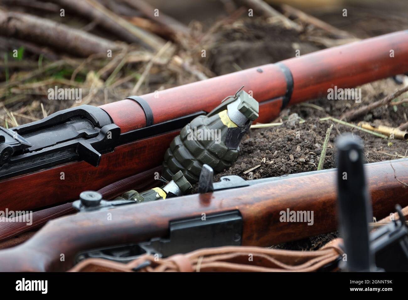 British Lee Enfield short magazine (SMLE) service rifle used in both ...