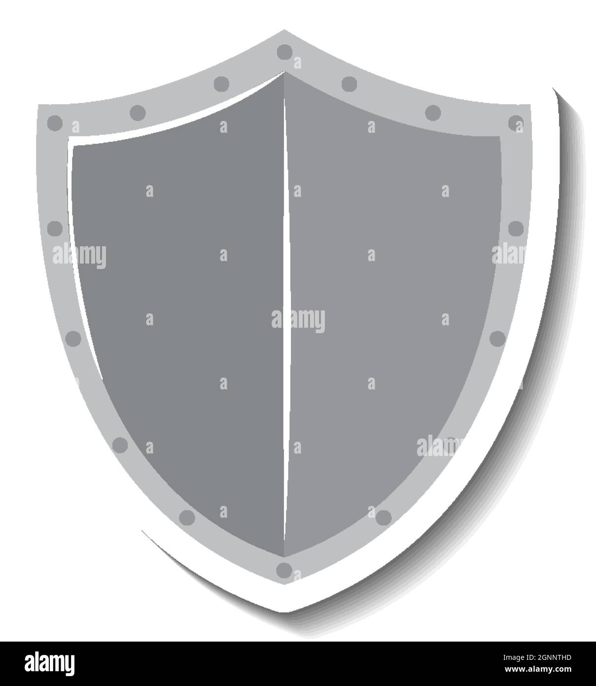Knight shield cartoon sticker illustration Stock Vector Image & Art - Alamy