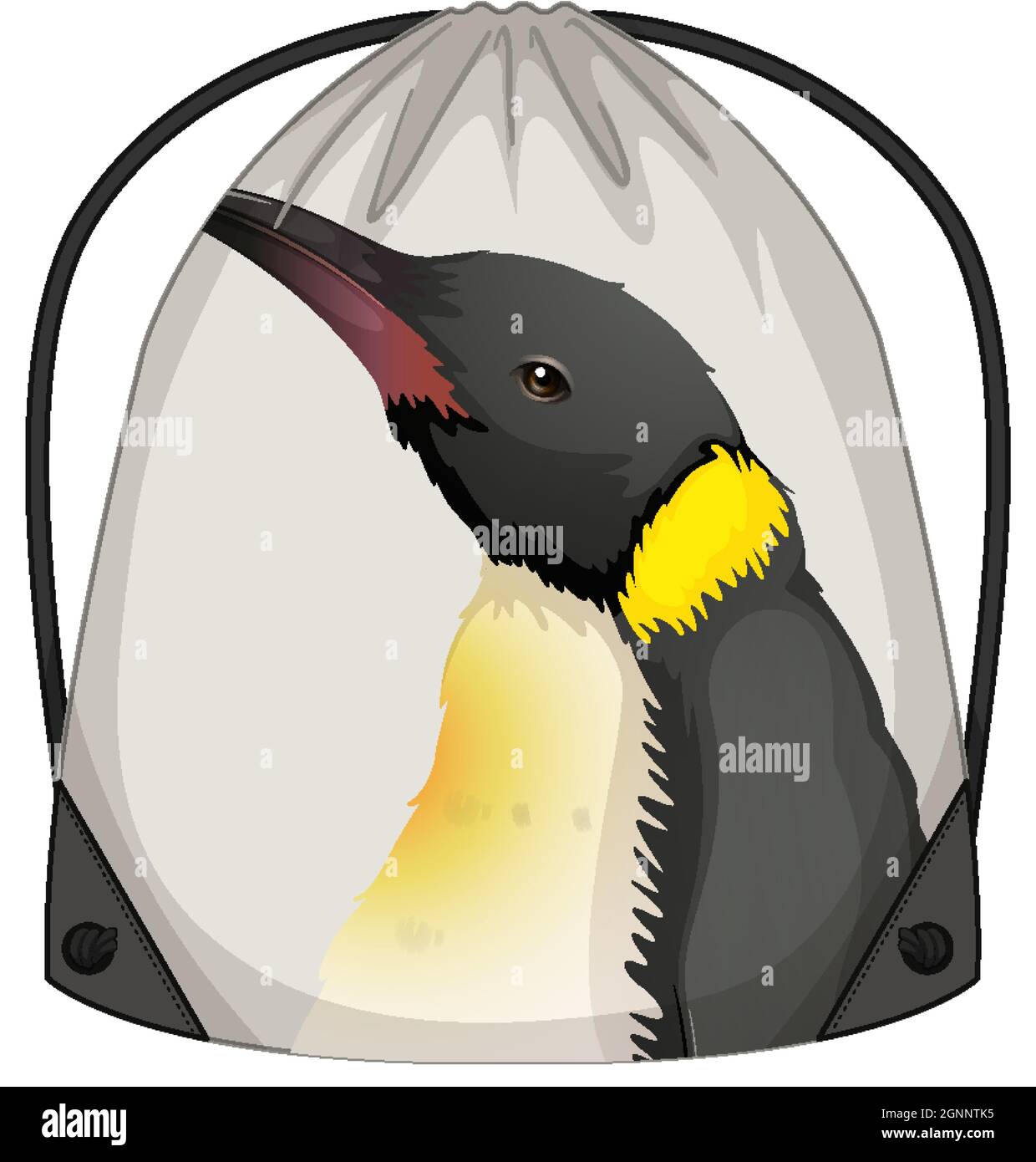 Penguin with backpack Stock Vector Images - Alamy