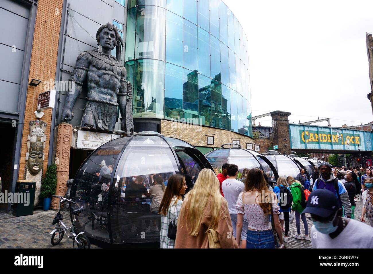 Shaka Zulu Statue in Camden Market, Camden Town, London, United Kingdom ...