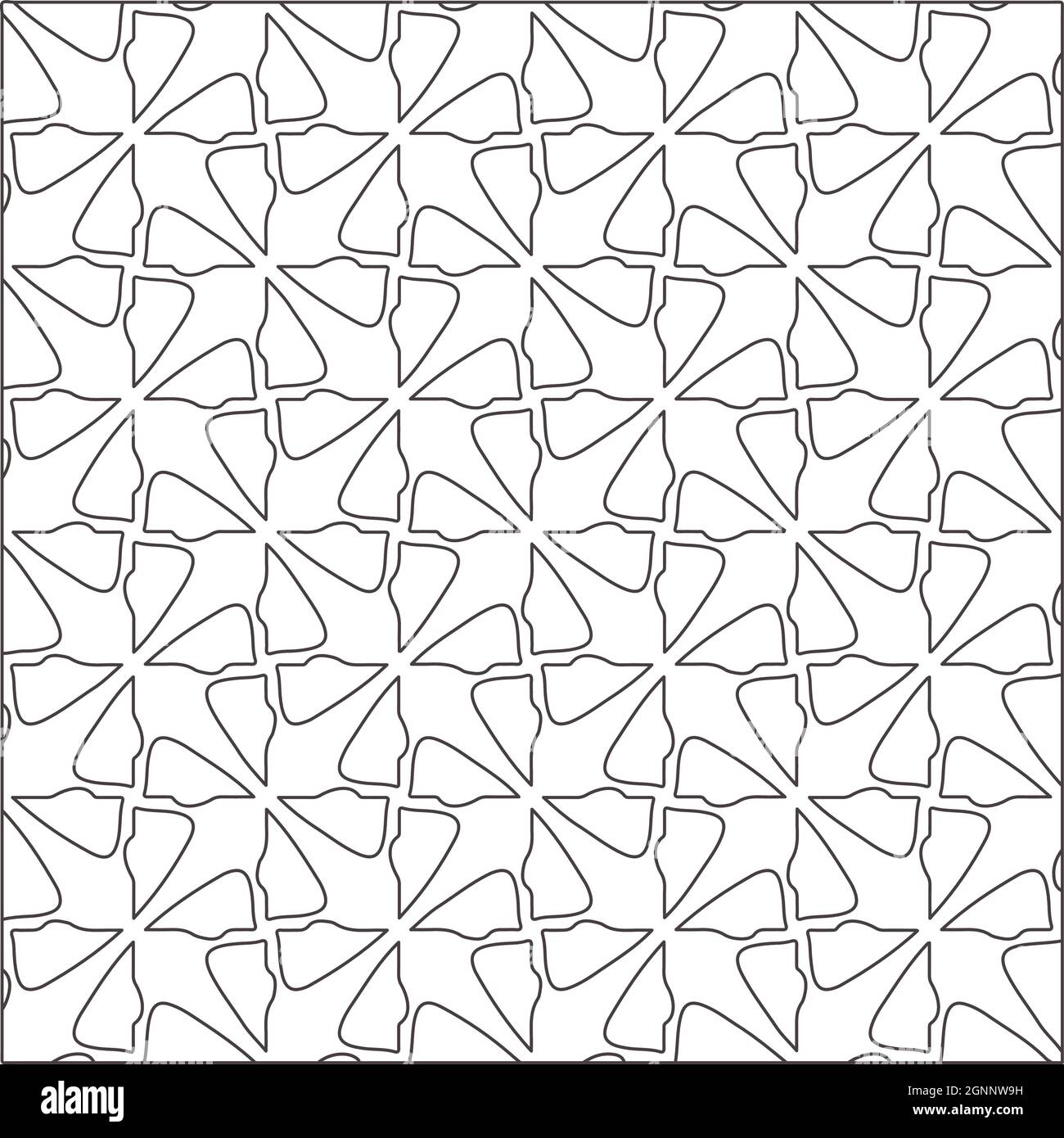 Vector pattern with symmetrical elements . Repeating geometric tiles ...