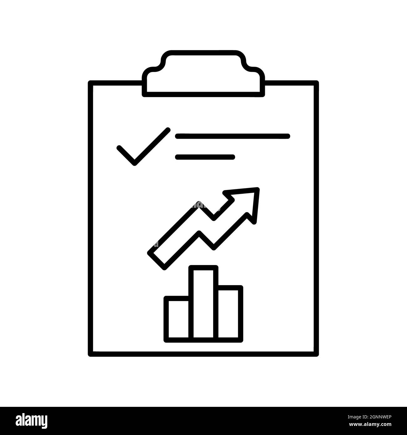 Clipboard icon. Flat pictogram for web. Line stroke. Simple pad symbol ...
