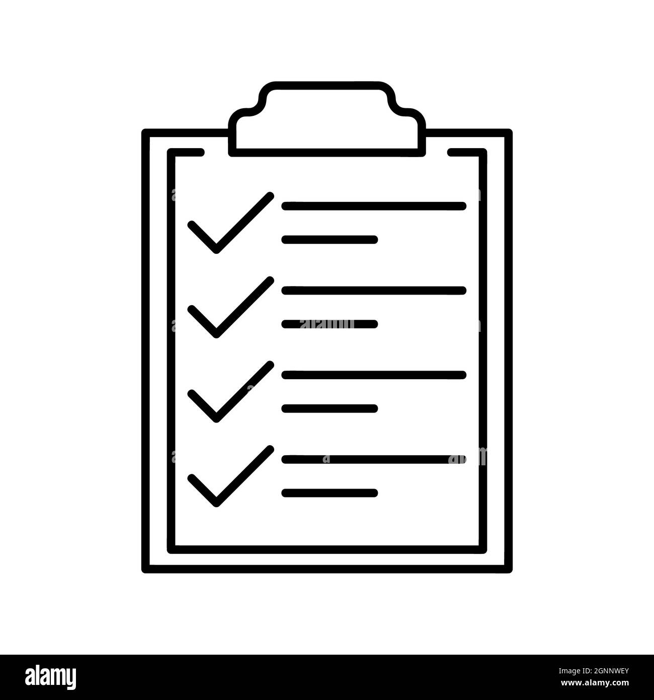 Clipboard icon. Flat pictogram for web. Line stroke. Simple pad symbol ...