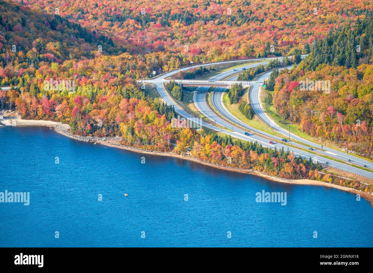 Aerial view echo lake cannon hi-res stock photography and images - Alamy