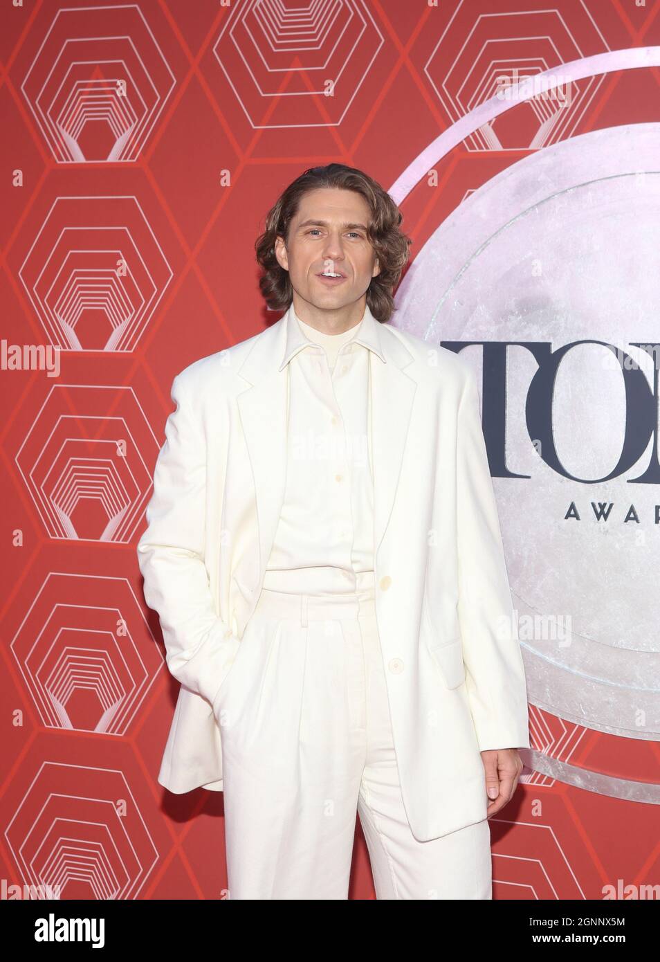 New York, United States. 27th Sep, 2021. Aaron Tveit attends the 74th ...