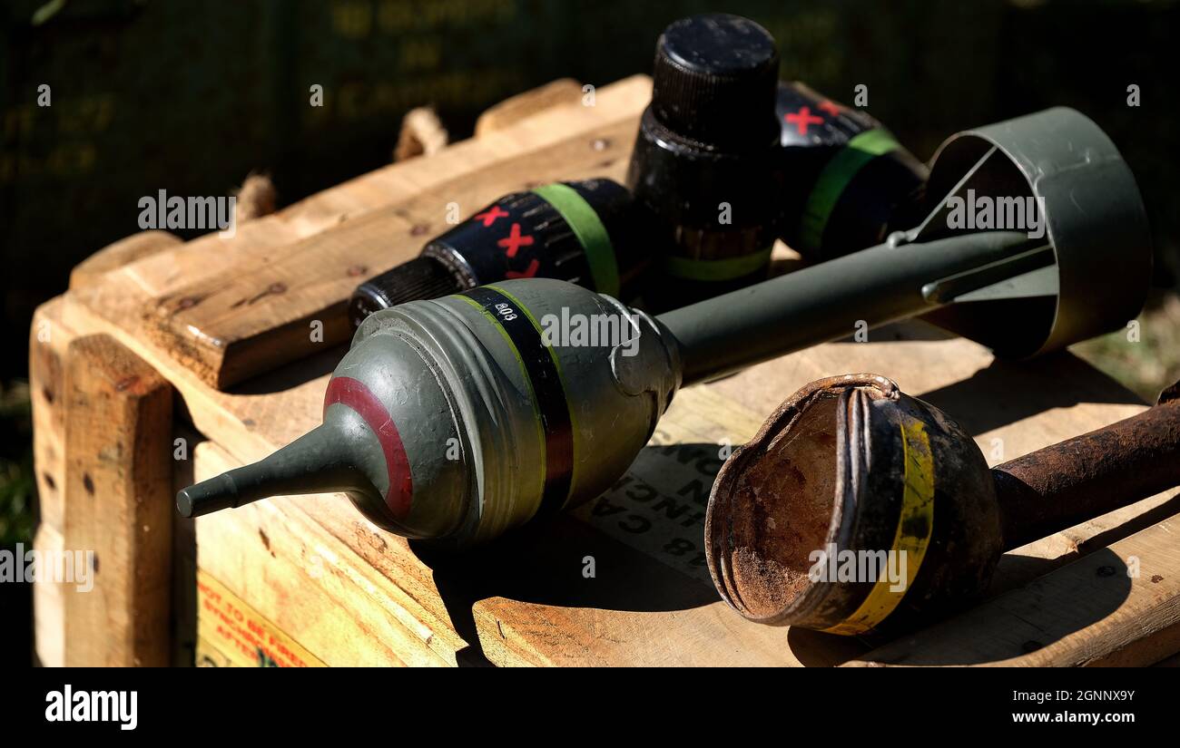 British PIAT anti tank portable infantry weapon. secxond world war ...