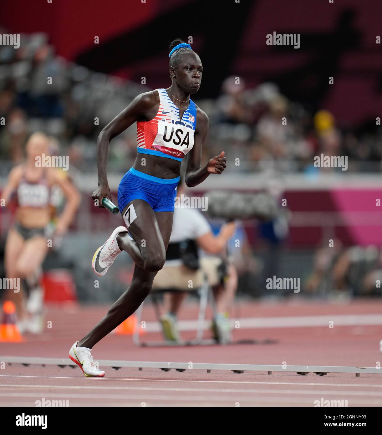 Athing Mu competing in the 2020 Tokyo Olympics Stock Photo - Alamy