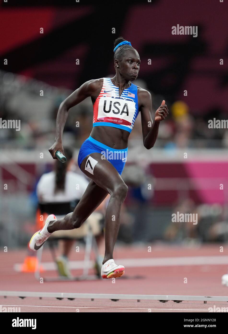 Athing Mu competing in the 2020 Tokyo Olympics Stock Photo - Alamy