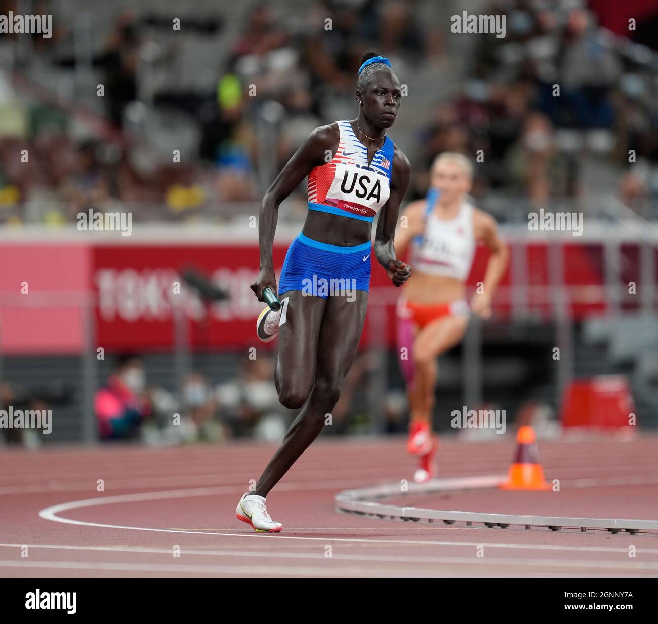 Athing Mu competing in the 2020 Tokyo Olympics Stock Photo - Alamy