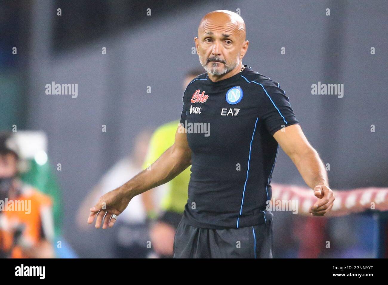 SSC Napoli's Italian coach Luciano Spalletti gesticulate during the ...