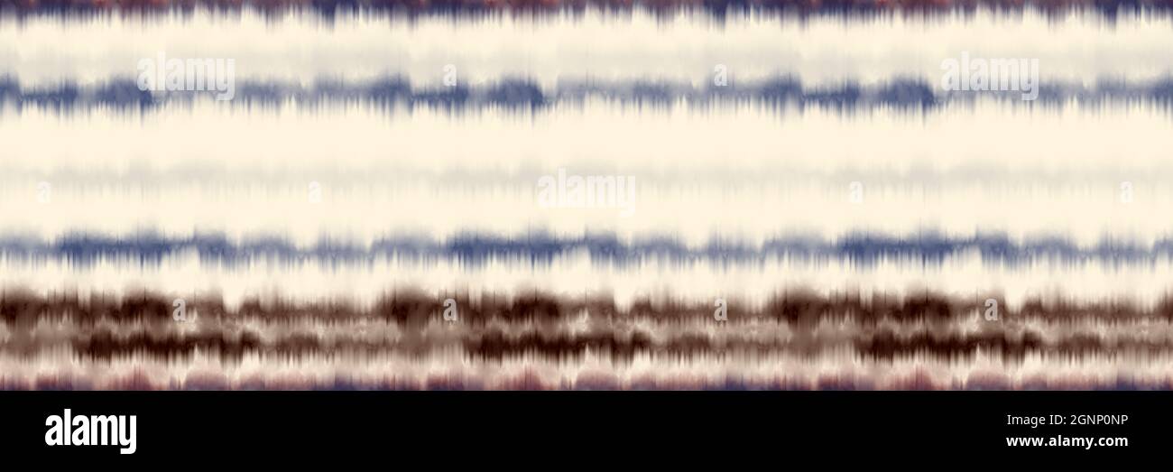 Seamless funky striped tie dye motif print border for surface design ...