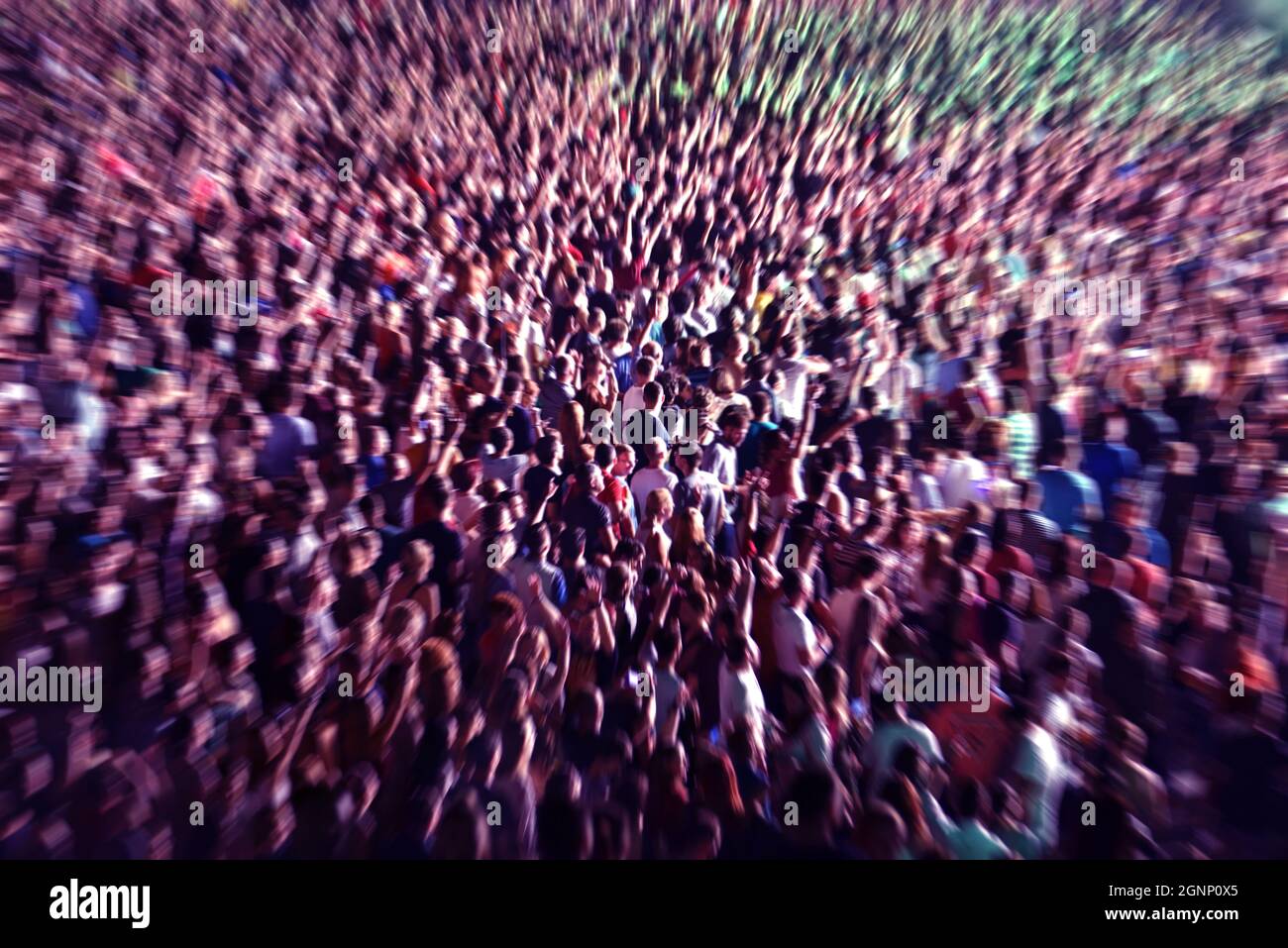 Blurred crowd stadium hi-res stock photography and images - Alamy
