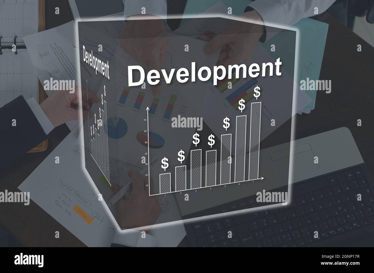 Development concept illustrated by a picture on background Stock Photo ...