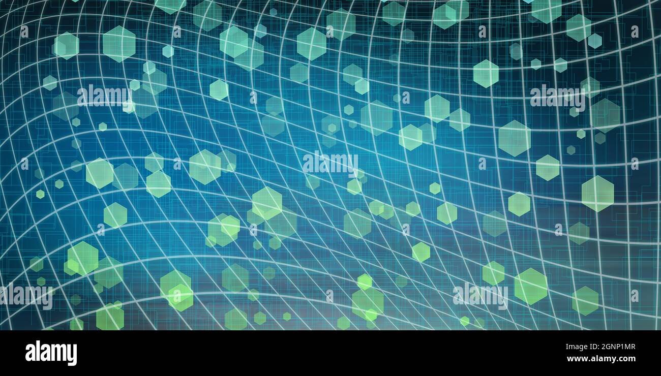 Illustration of an abstract network concept Stock Photo - Alamy