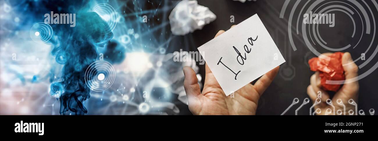 Colored pieces of paper. The concept of creativity and formation of ...