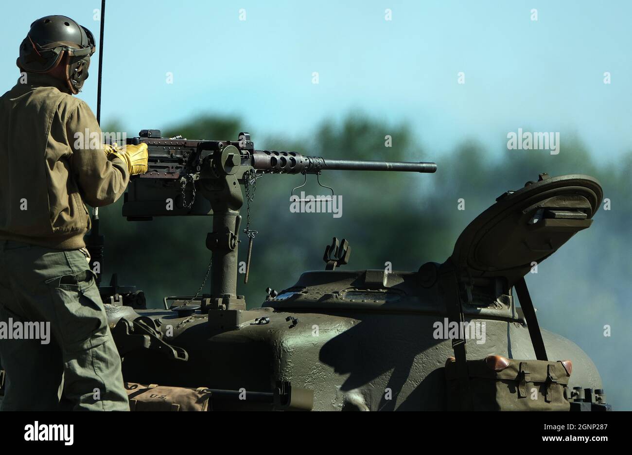 Machine gun crew american hi-res stock photography and images - Alamy