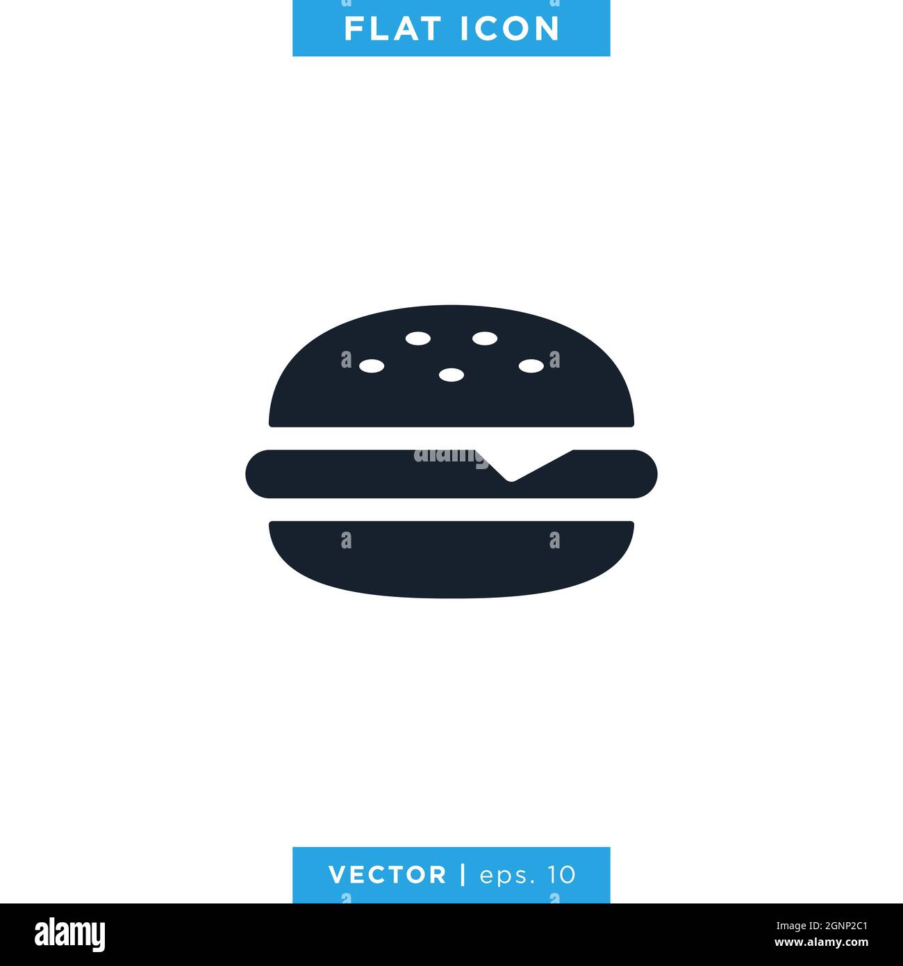 Burger icon vector stock illustration design template. Vector eps 10 ...