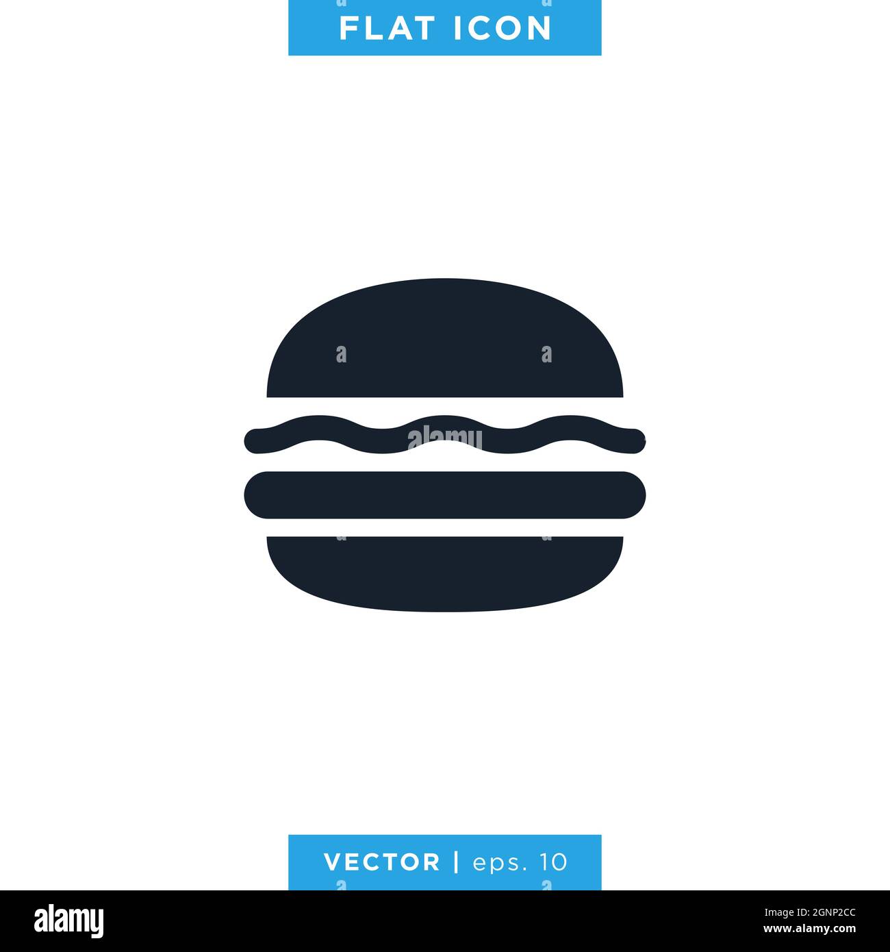 Burger icon vector stock illustration design template. Vector eps 10 ...