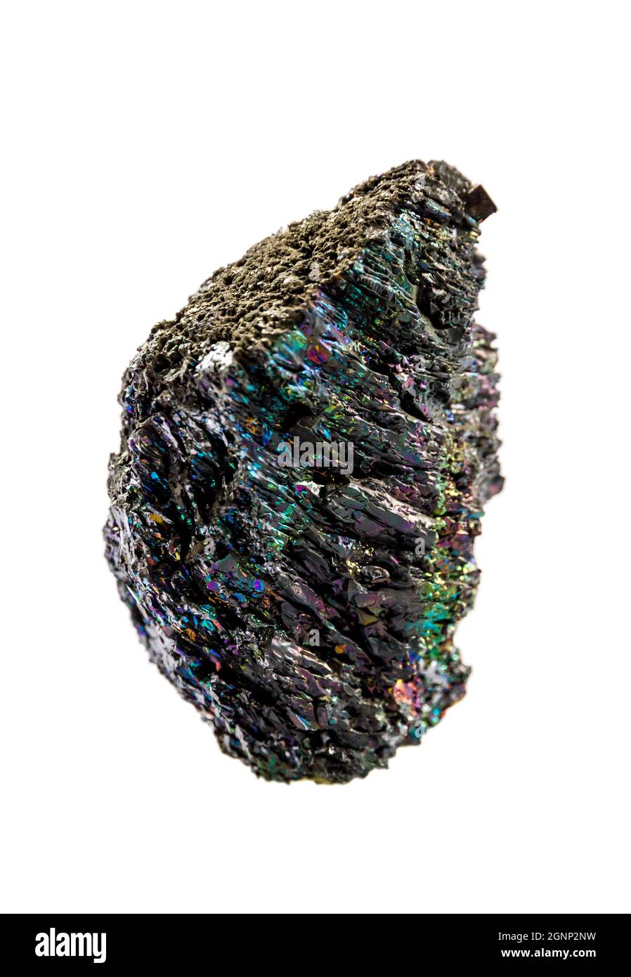 Carborundum rock isolated on a white background Stock Photo - Alamy