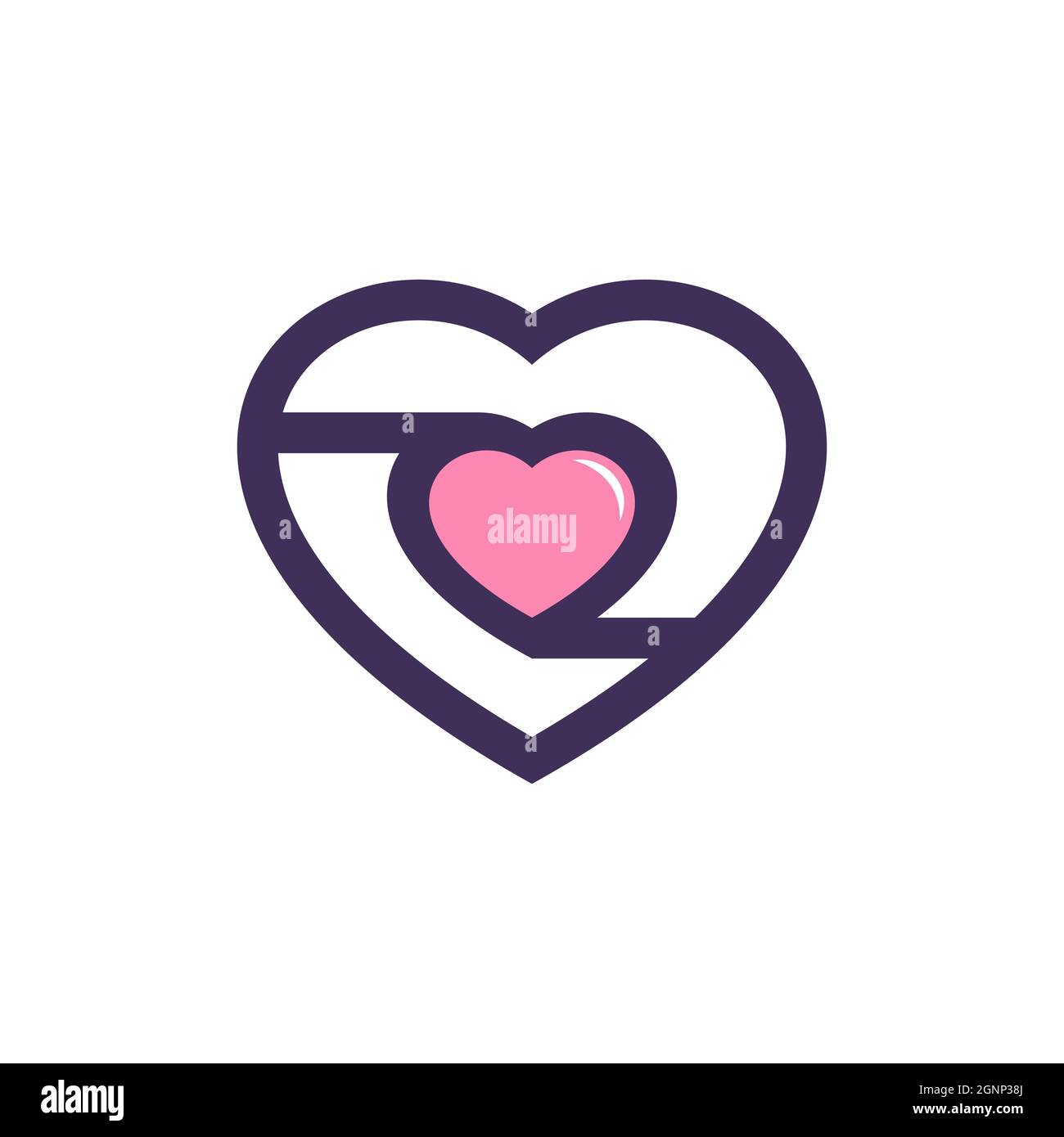 Heart icon vector stock illustration logo design template. Vector eps ...
