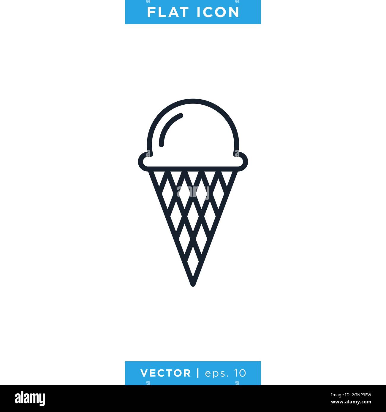 Ice cream icon vector stock design template. Vector eps 10 Stock Vector ...
