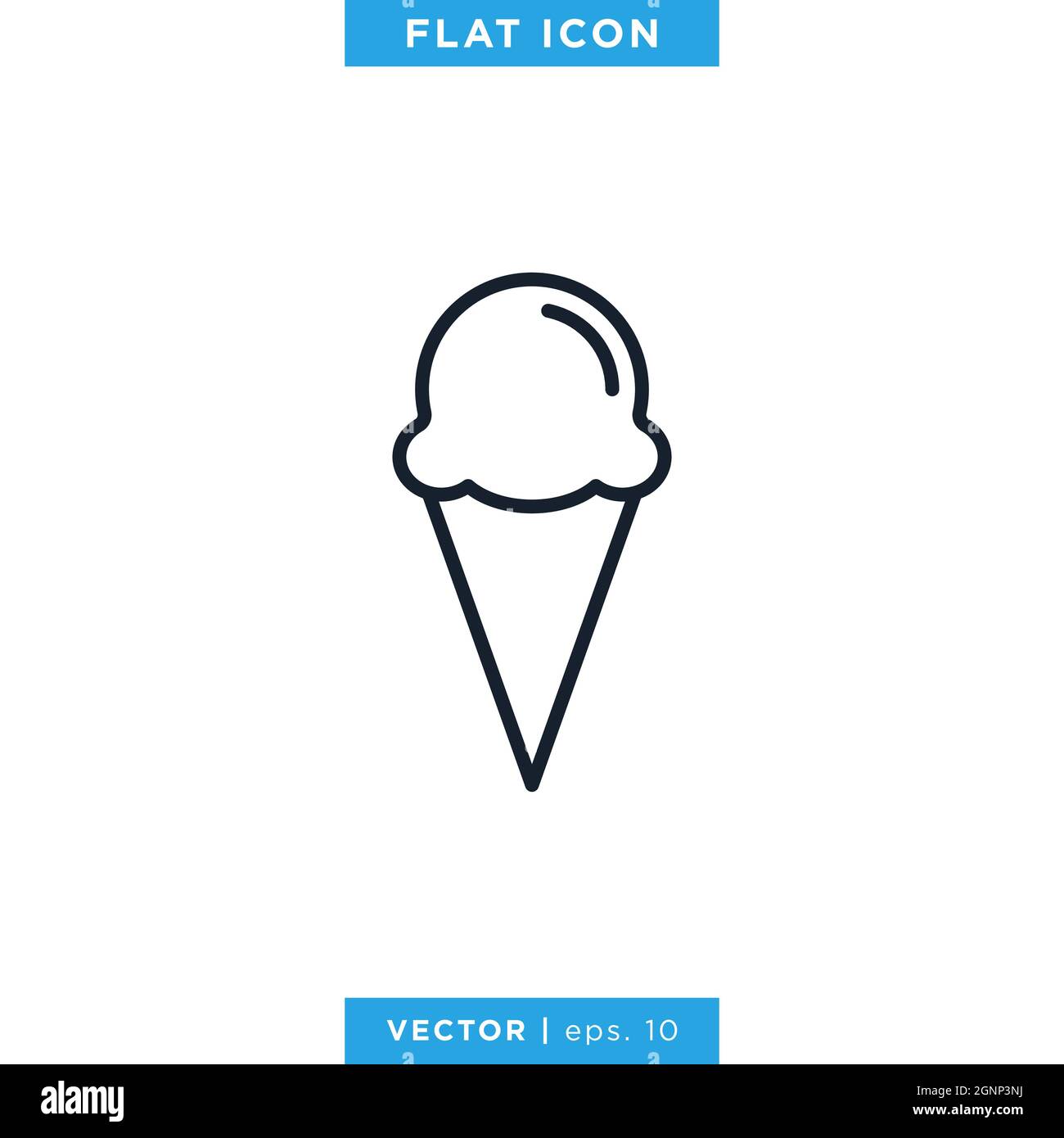Ice cream icon vector stock design template. Vector eps 10 Stock Vector ...