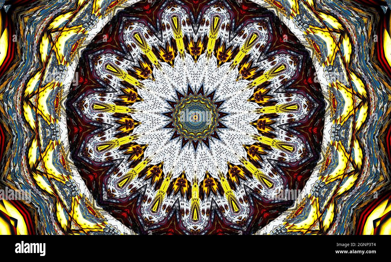 Sulphur yellow kaleidoscope. Seamless background from natural sulphur ...