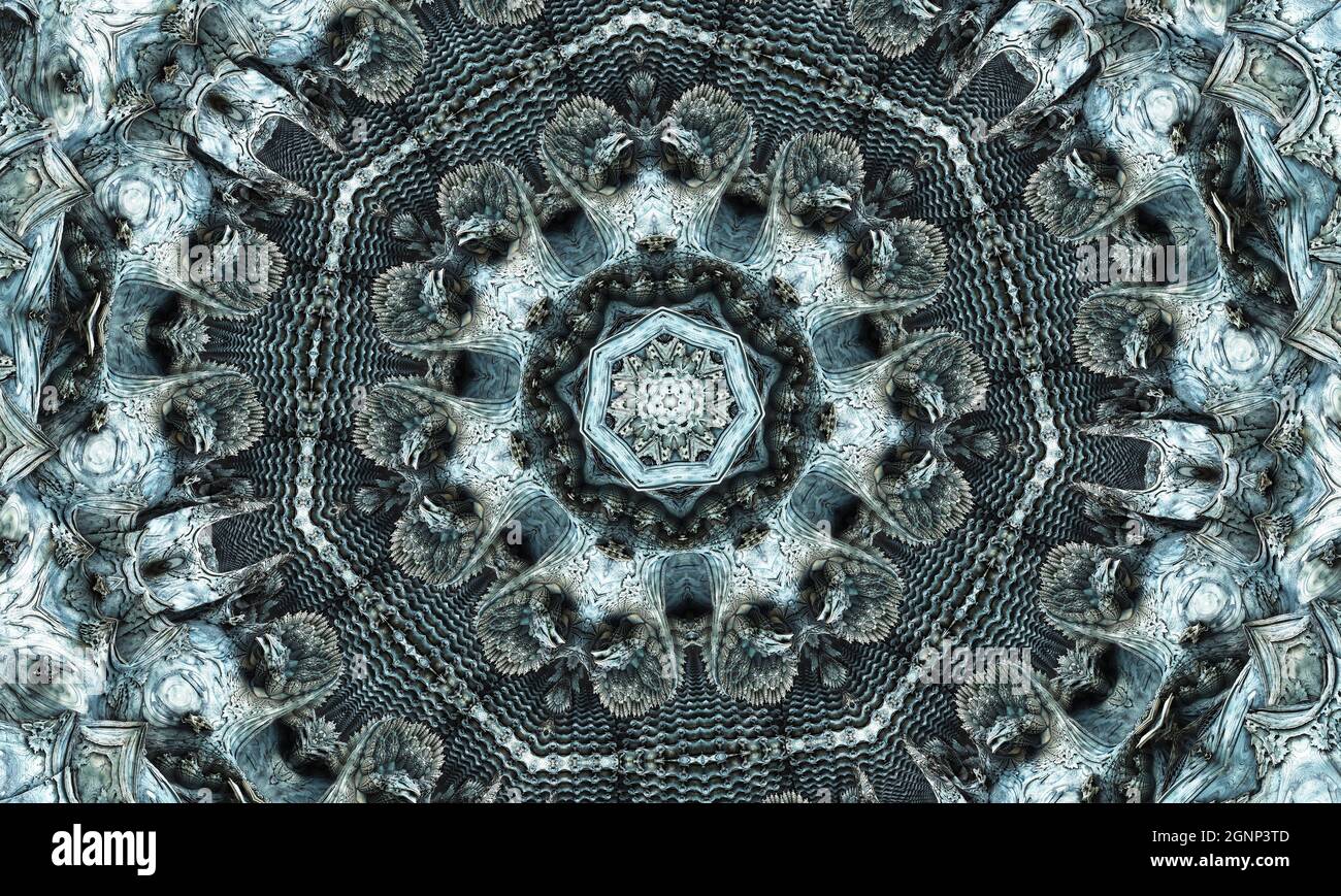 Sixth Sense. Psychic medium kaleidoscope. Abstract background with ...