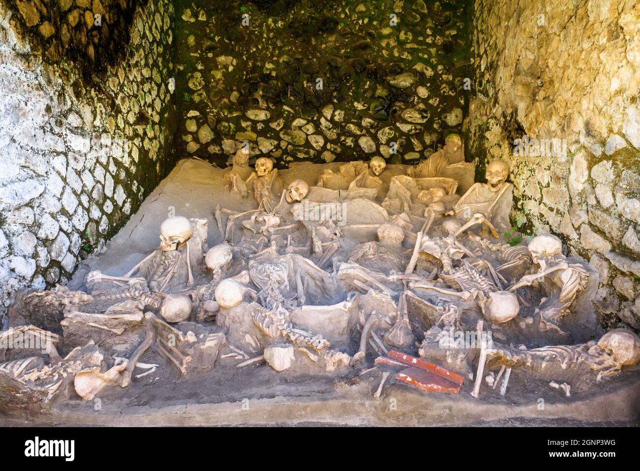 Skeletons Of The Victims Of Mount Vesuvius Eruption Of Ad 79 Found