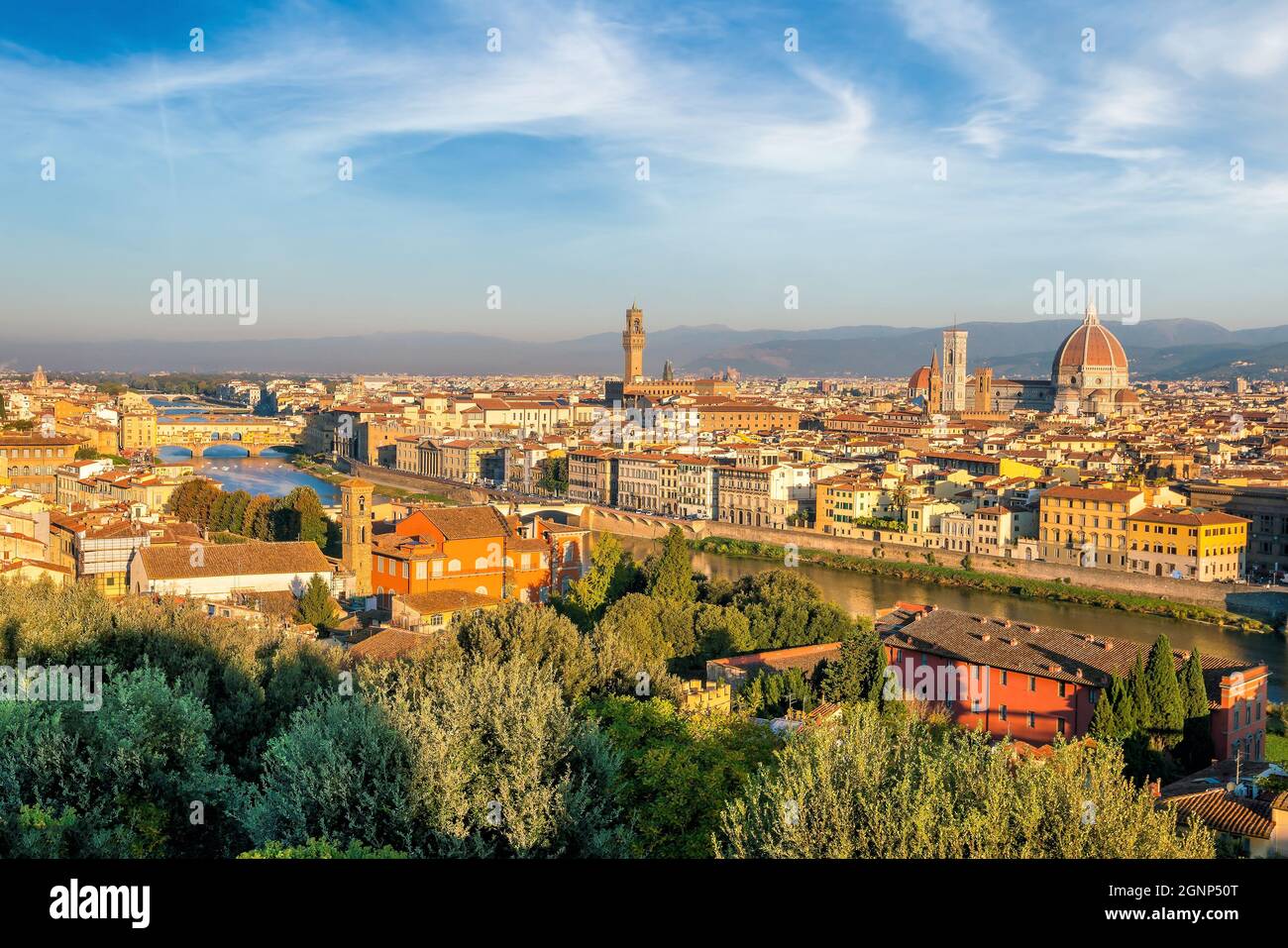 View of Florence skyline from top view in Italy Stock Photo - Alamy